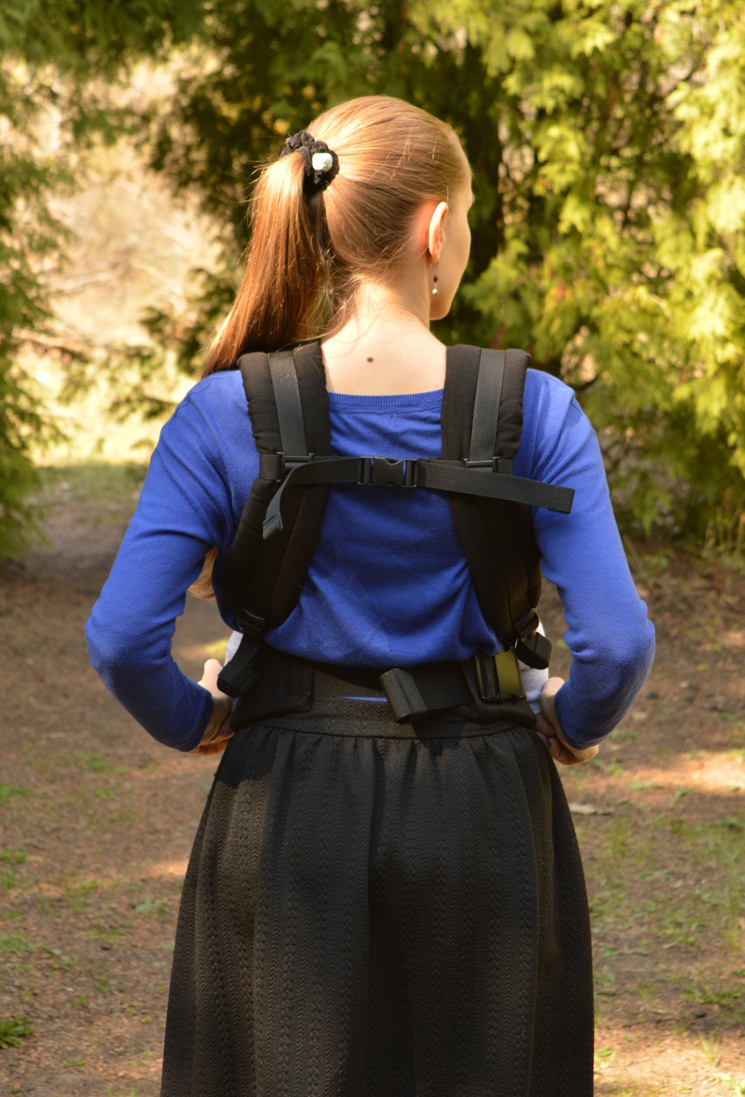 Rona Grow carrier black ergonomic linen baby carrier | Etsy