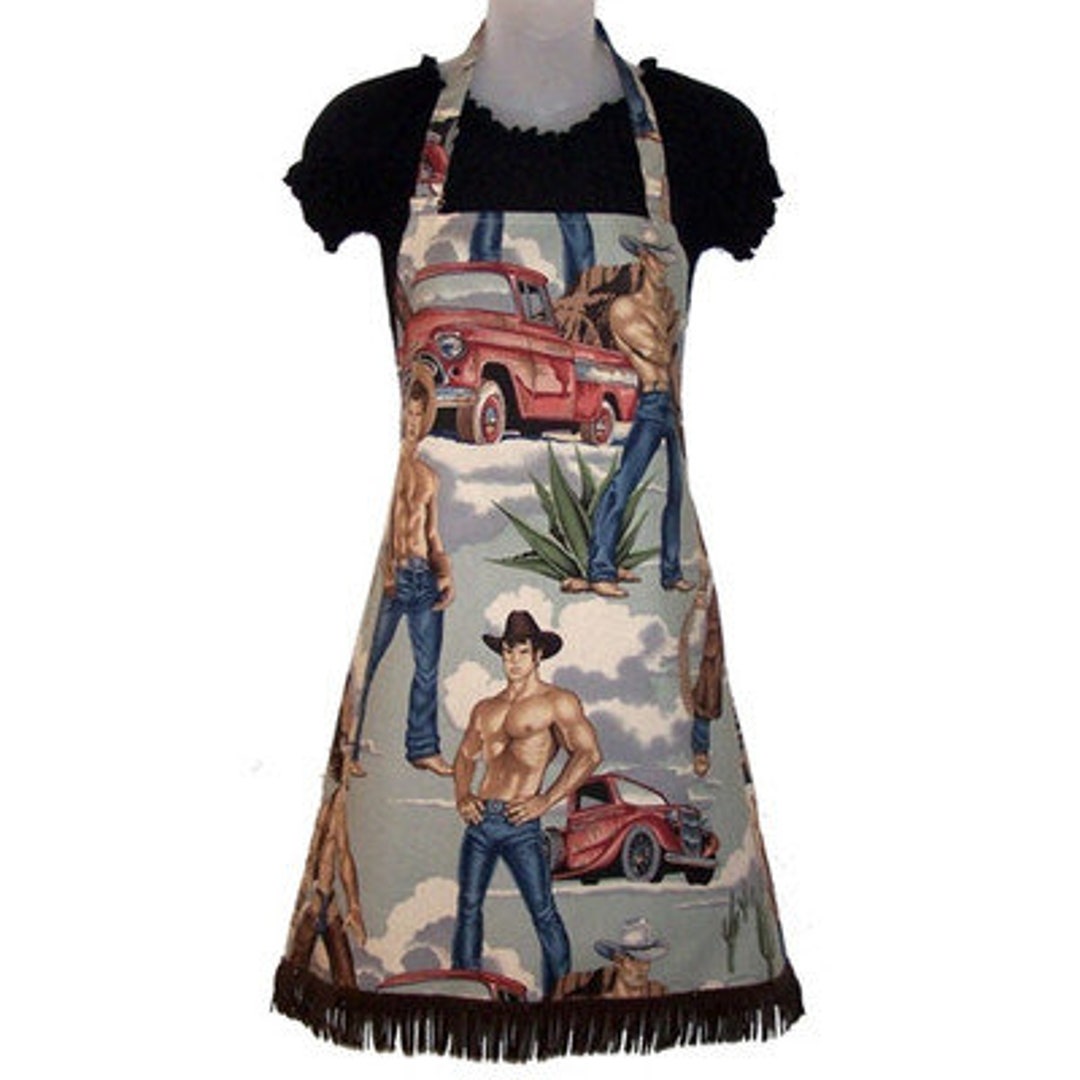 Cowgirl Apron Set Country Girl Apron Western Girl Apron - Etsy