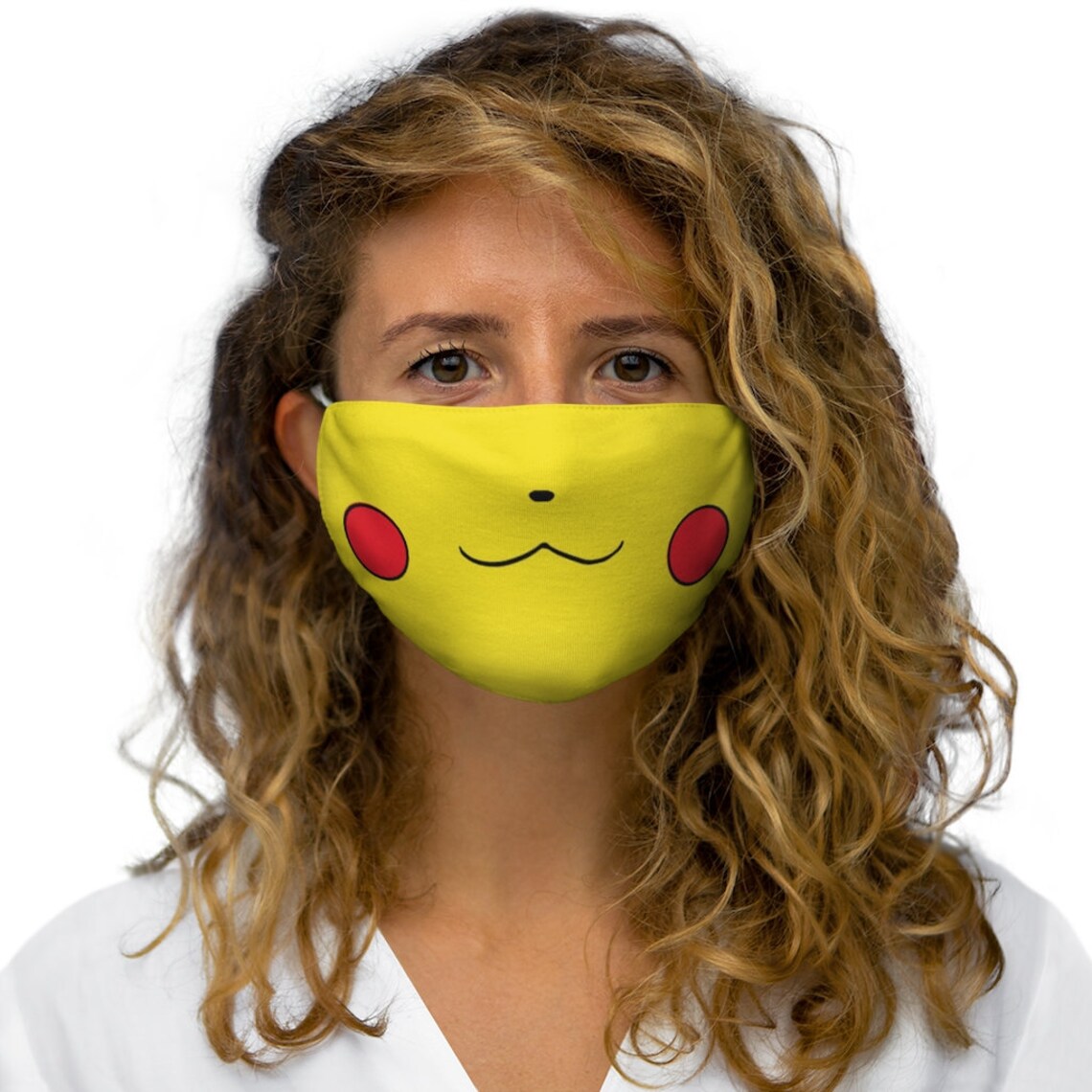 Pikachu Face Mask pokemon mask pikachu mask mouth cover | Etsy