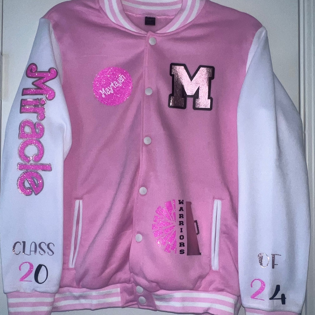 Custom Fleece Letterman Jacket - Etsy