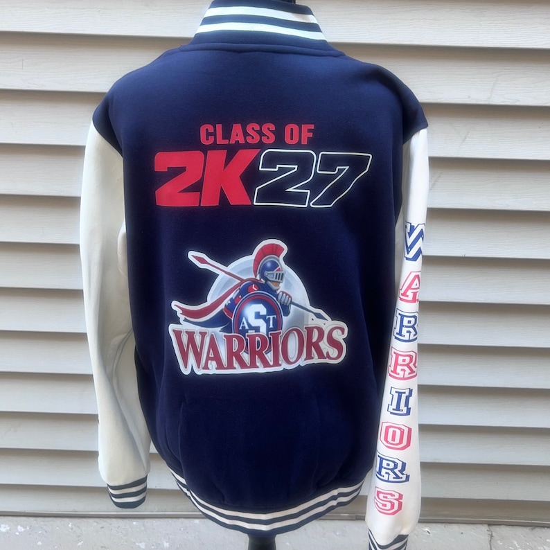 Custom Fleece Letterman Jacket - Etsy