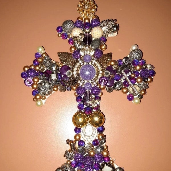 Beaded Wall Cross - Etsy
