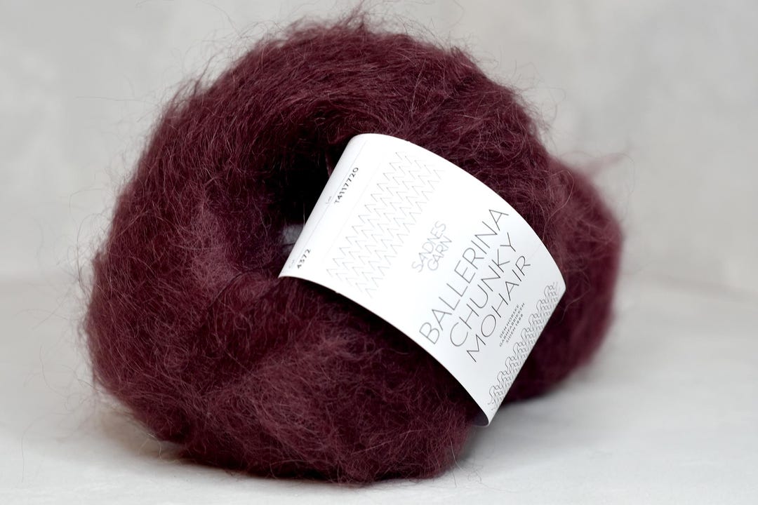 Sandnes Garn Ballerina Chunky Mohair Yarn - Fluffy Soft Knitting Yarn ...