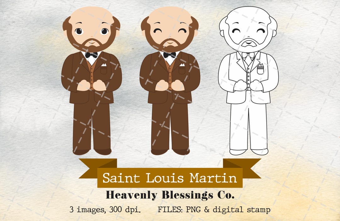 Saint Louis Martin, Catholic Images, Cute Saints, Religious Clipart ...