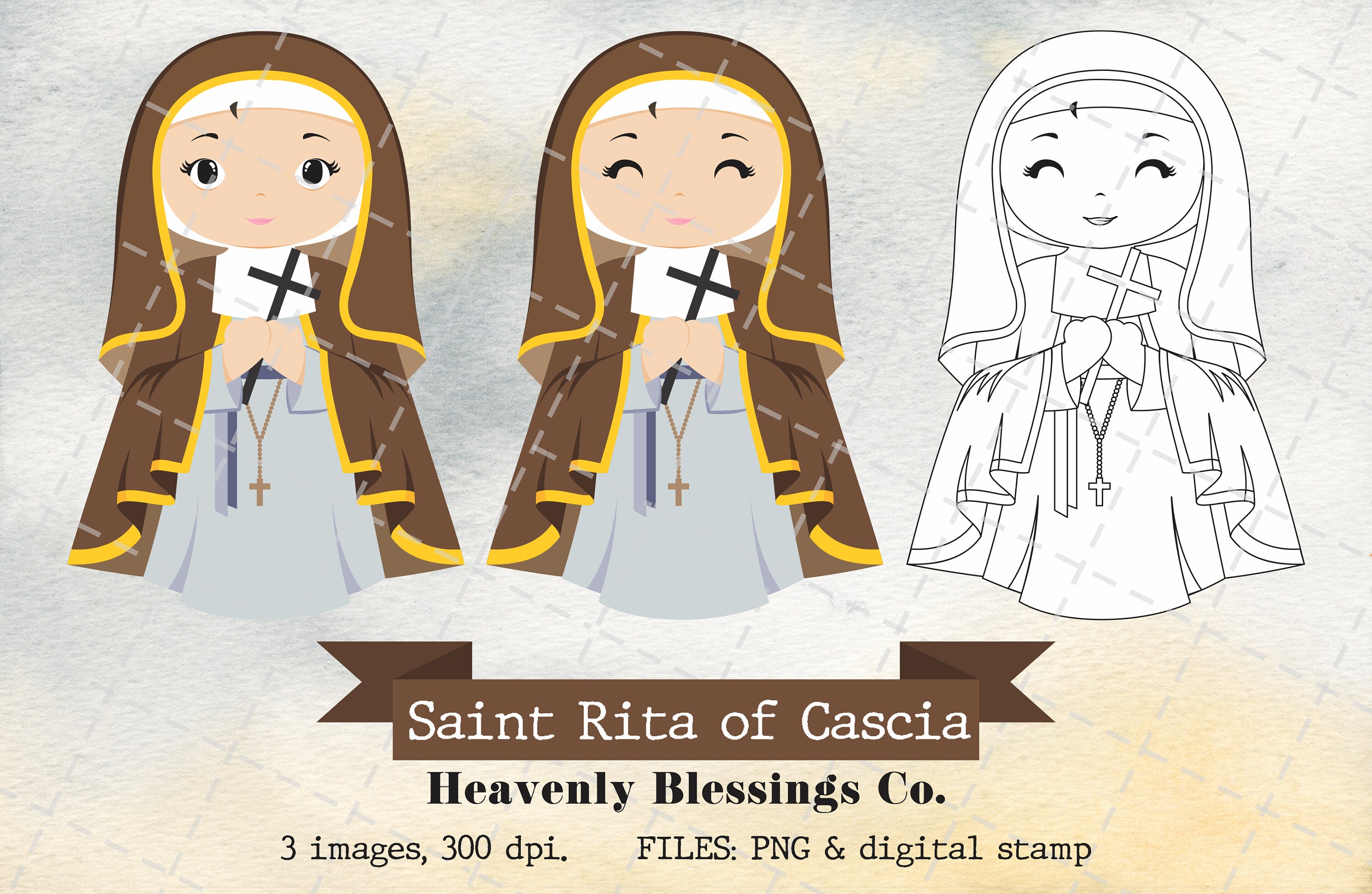 Santa Rita de Casia imágenes católicas lindos santos - Etsy España