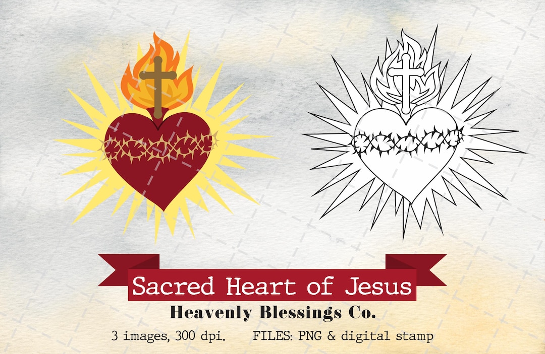 Sacred Heart of Jesus, Catholic Images, Cute Saints, Religious Clipart ...