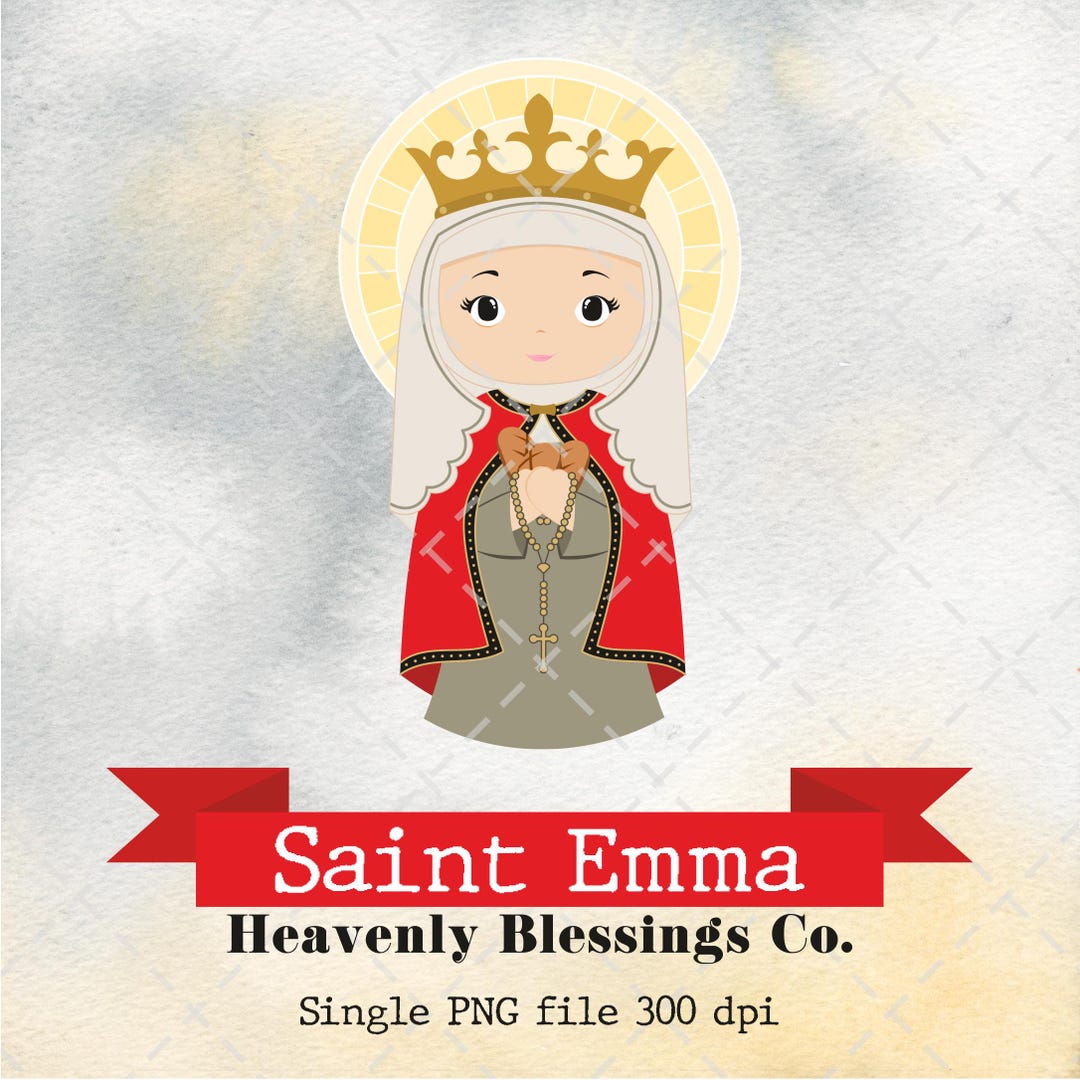 Saint Emma, Catholic Images, Cute Saints, Religious Clipart, Saints ...