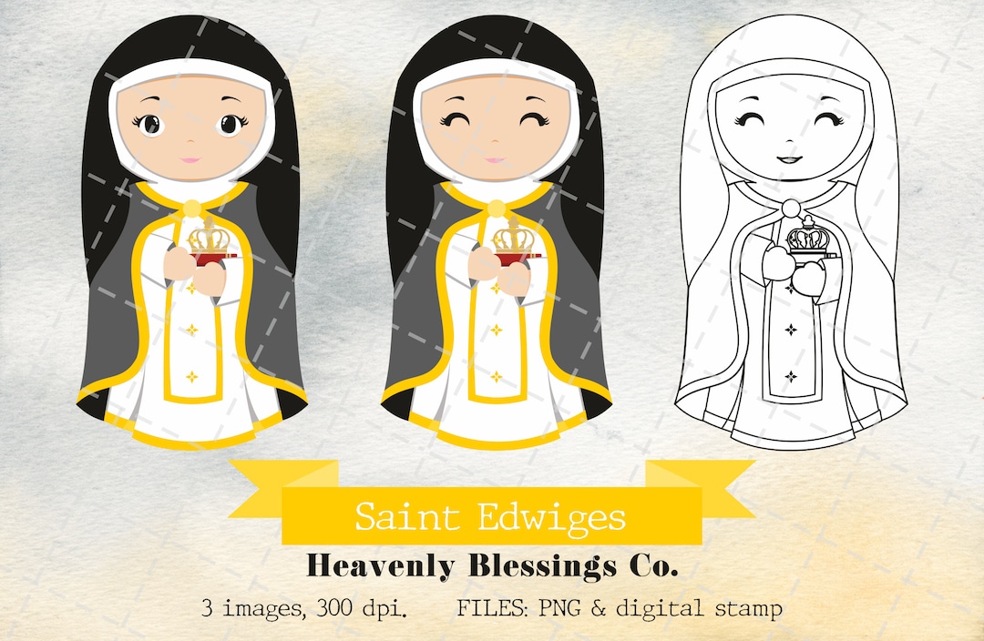 Santa Eduviges imágenes católicas lindos santos imágenes - Etsy España