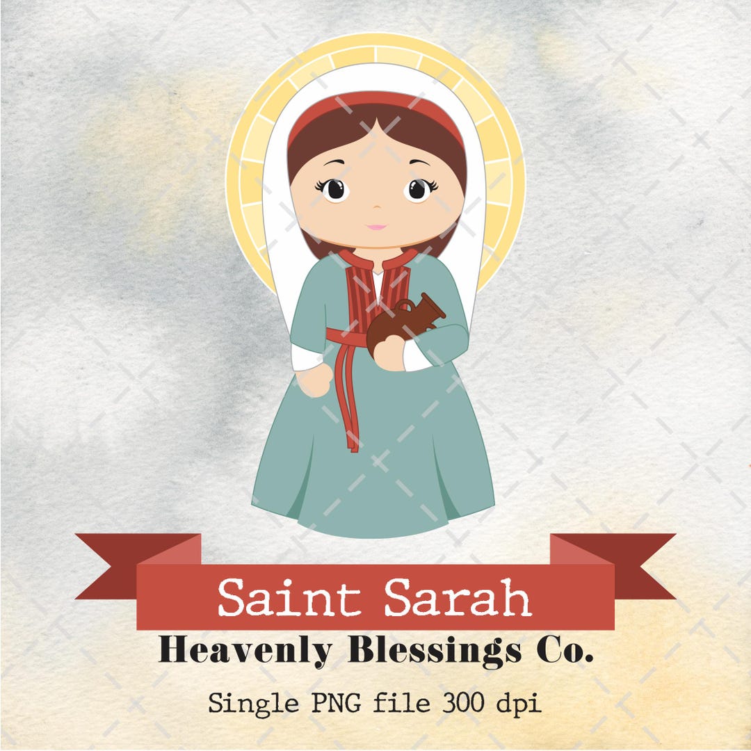 Saint Sarah, Catholic Images, Cute Saints, Religious Clipart, Saints ...