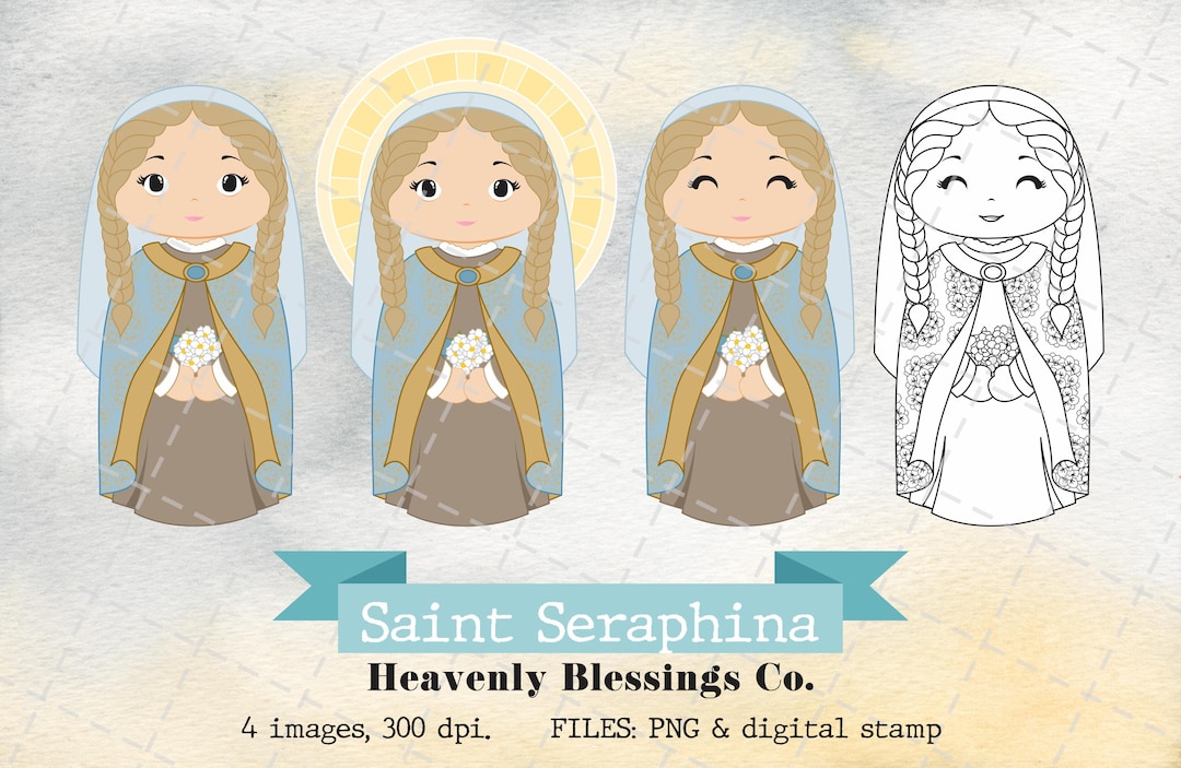 Saint Seraphina, Catholic Images, Cute Saints, Religious Clipart ...