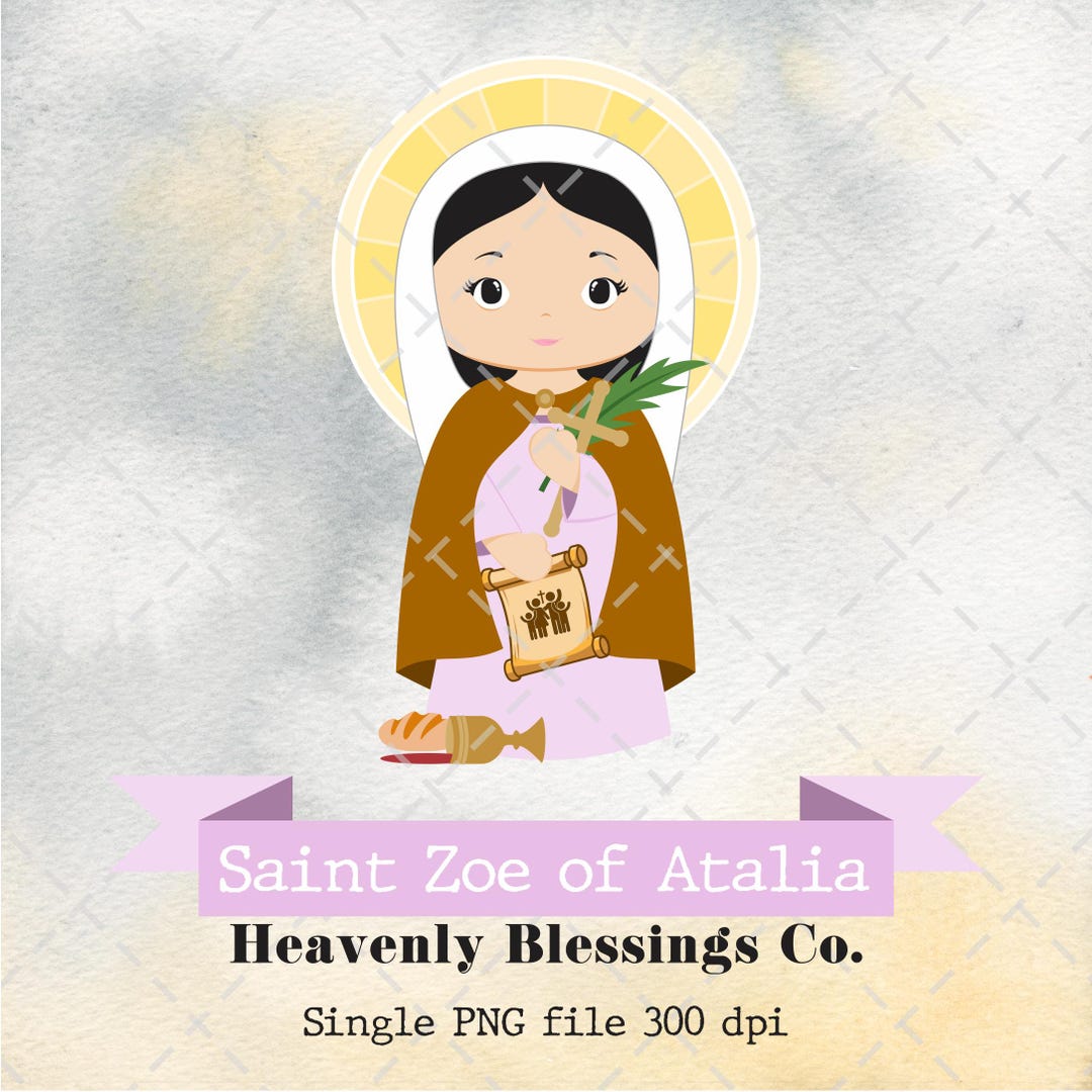 Saint Zoe of Atalia, Catholic Images, Cute Saints, Religious Clipart ...