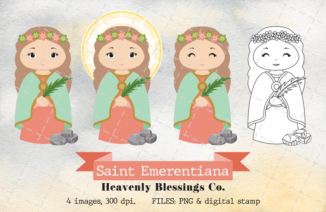 Saint Emerentiana, Catholic Images, Cute Saints, Religious Clipart ...