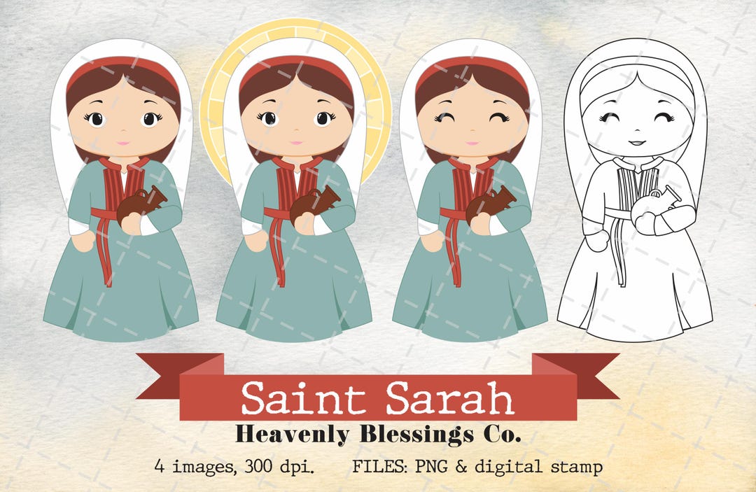 Saint Sarah, Catholic Images, Cute Saints, Religious Clipart, Saints ...