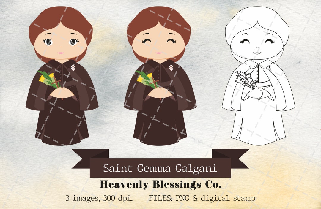 Saint Gemma Galgani, Catholic Images, Cute Saints, Religious Clipart ...
