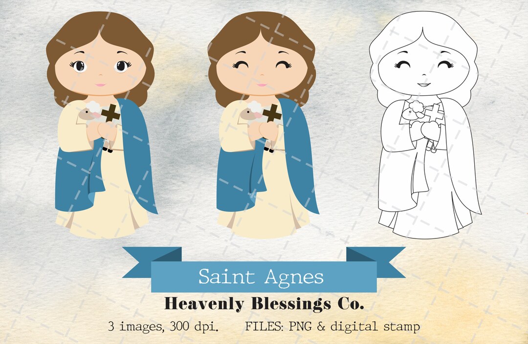 Saint Agnes, Catholic Images, Cute Saints, Religious Clipart, Saints ...