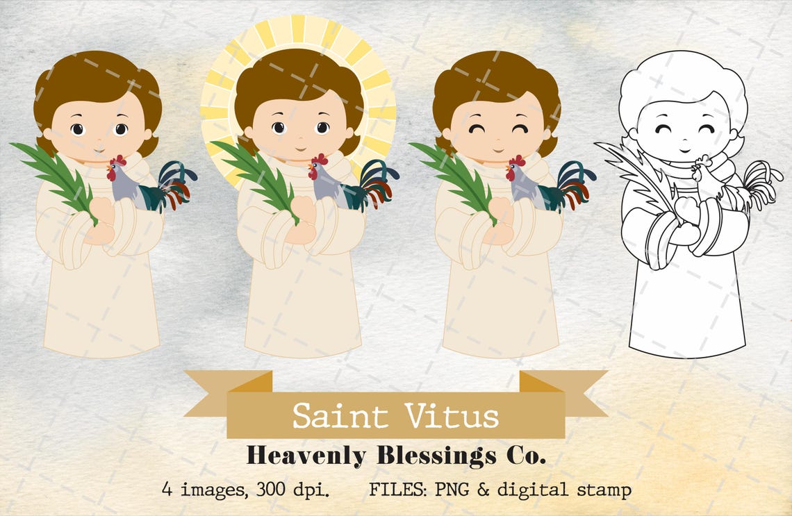 Saint Vitus, Catholic Images, Cute Saints, Religious Clipart, Saints ...