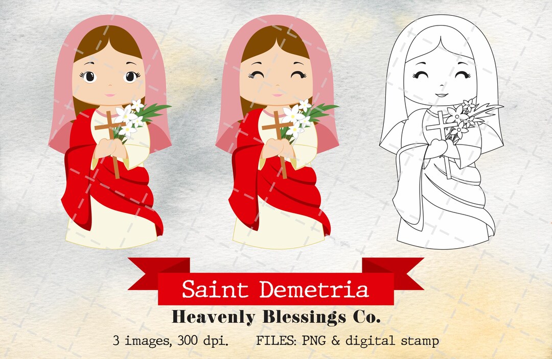 Saint Demetria, Catholic Images, Cute Saints, Religious Clipart, Saints ...