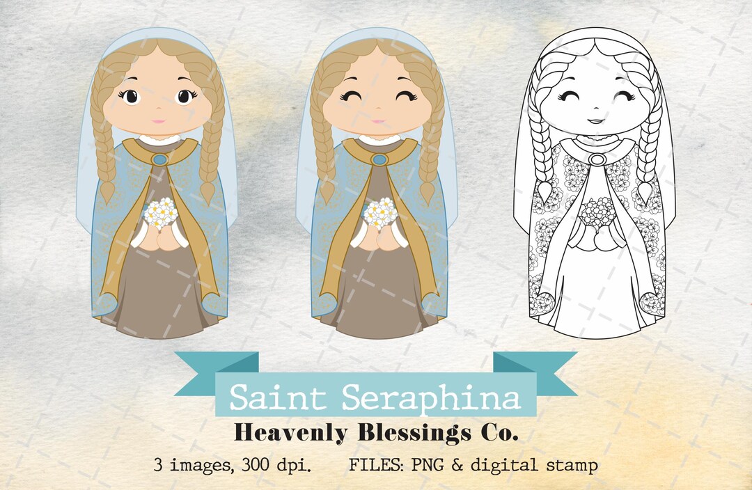 Saint Seraphina, Catholic Images, Cute Saints, Religious Clipart ...