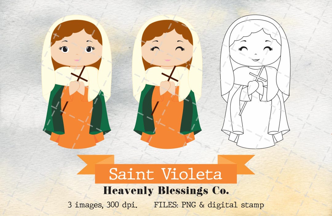 Saint Violeta, Catholic Images, Cute Saints, Religious Clipart, Saints ...