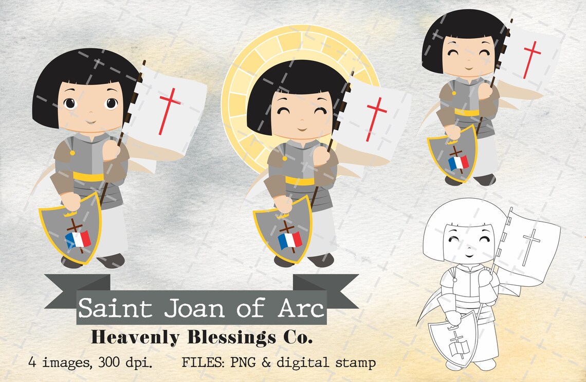 Saint Joan of Arc, Catholic Images, Cute Saints, Religious Clipart ...