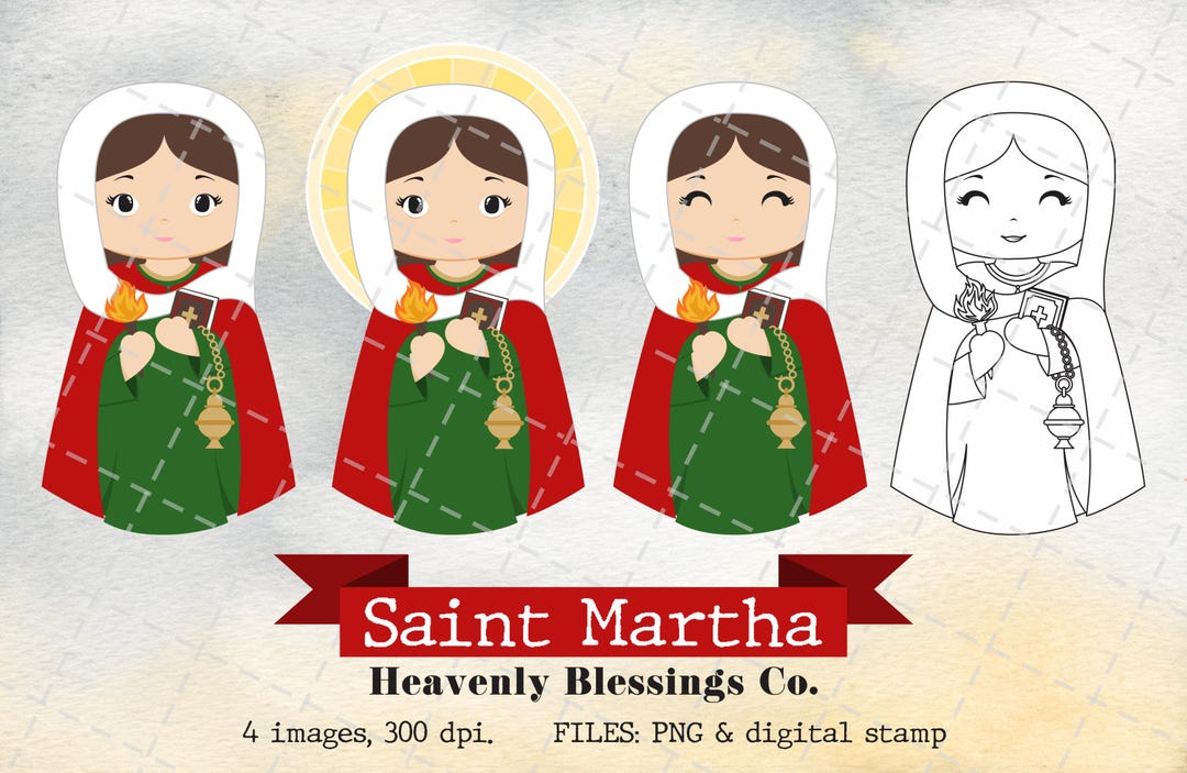 Saint Martha, Catholic Images, Cute Saints, Religious Clipart, Saints ...