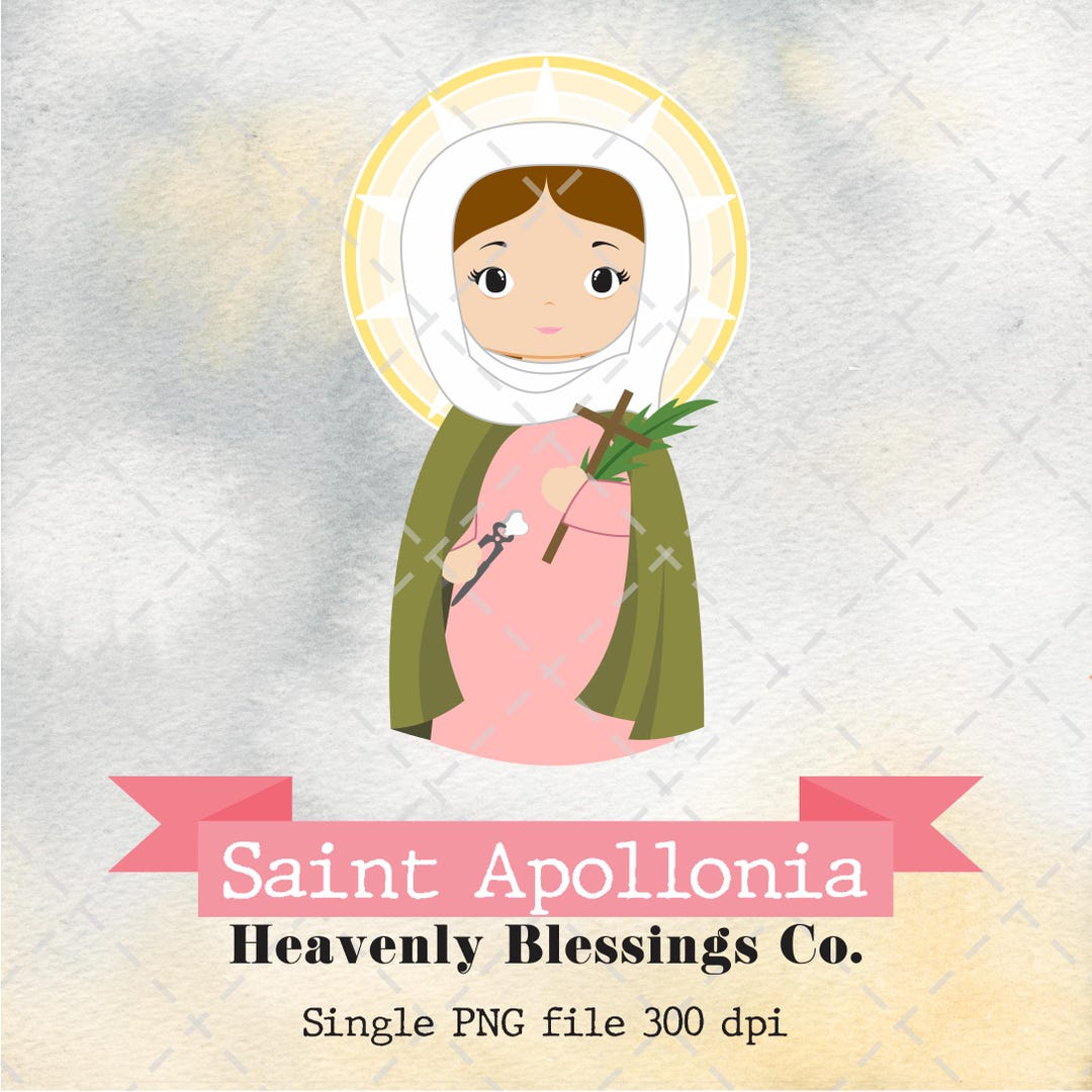 Saint Apollonia, Catholic Images, Cute Saints, Religious Clipart ...