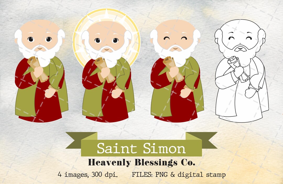 Saint Simon, Catholic Images, Cute Saints, Religious Clipart, Saints ...