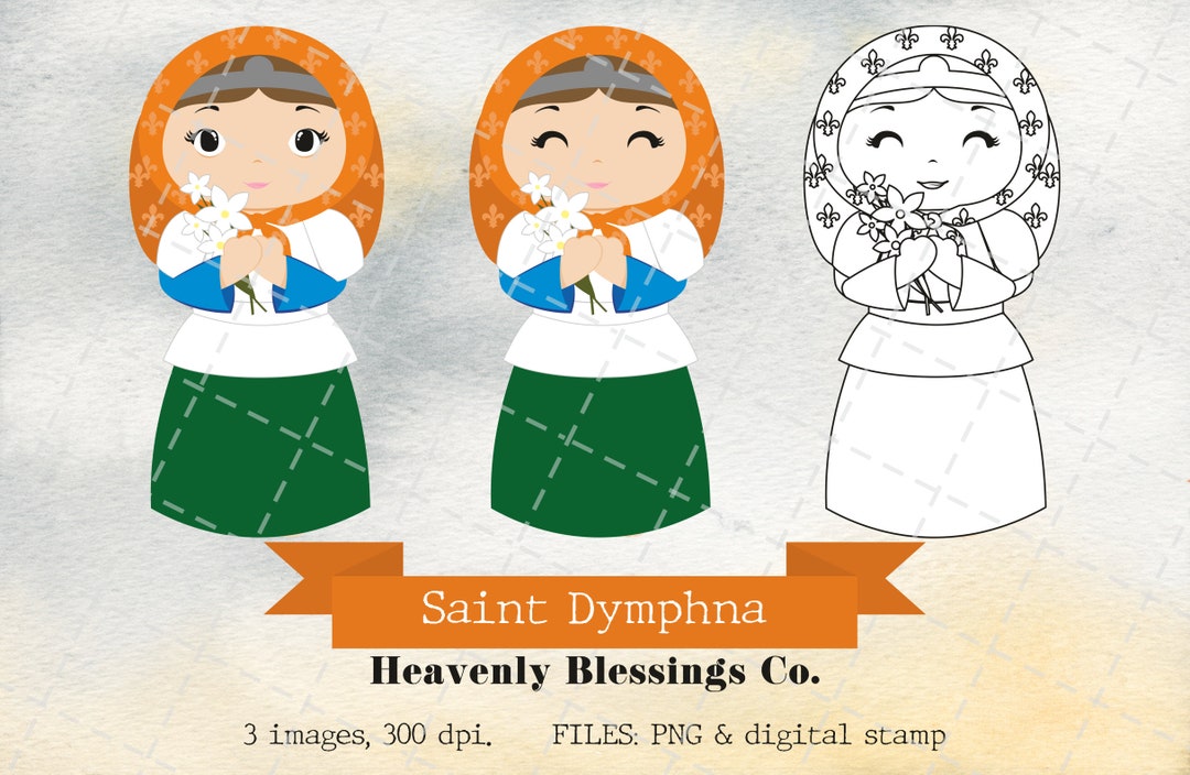 Saint Dymphna, Catholic Images, Cute Saints, Religious Clipart, Saints ...