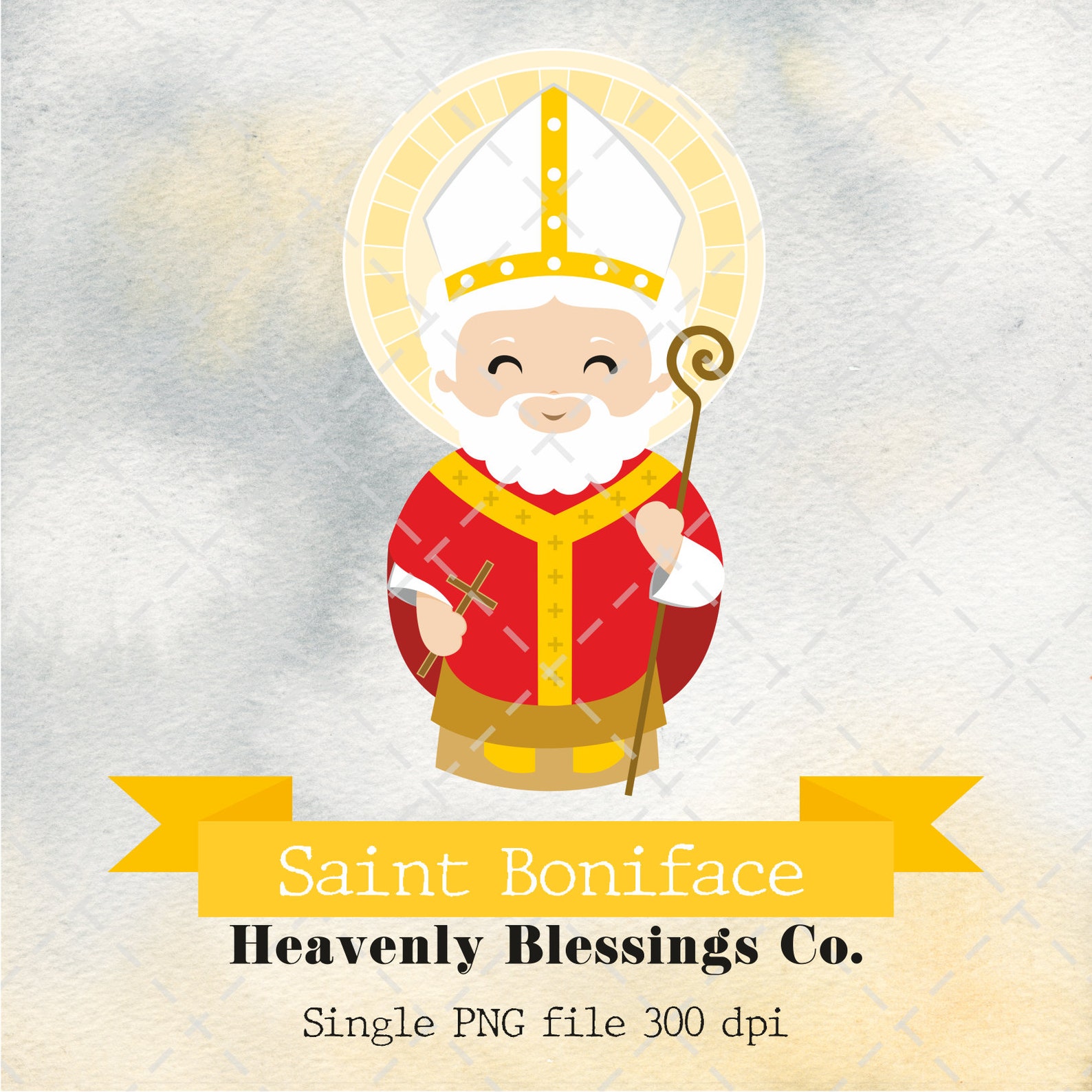Saint Boniface Catholic Images Cute Saints Religious - Etsy