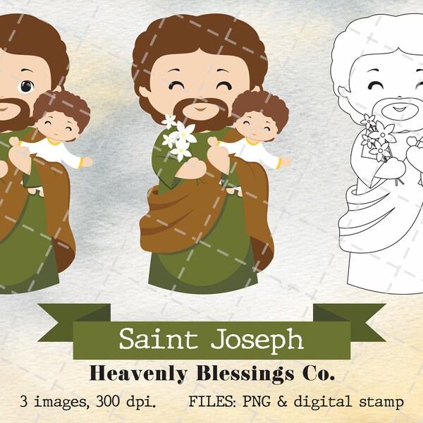 Saint Joseph Clipart - Etsy