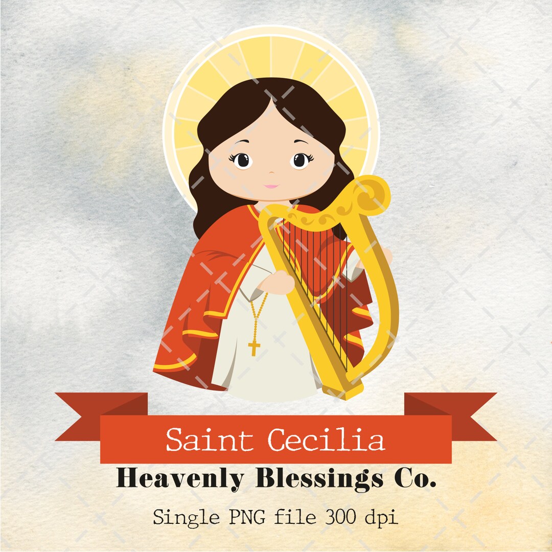 Saint Cecilia, Catholic Images, Cute Saints, Religious Clipart, Saints ...