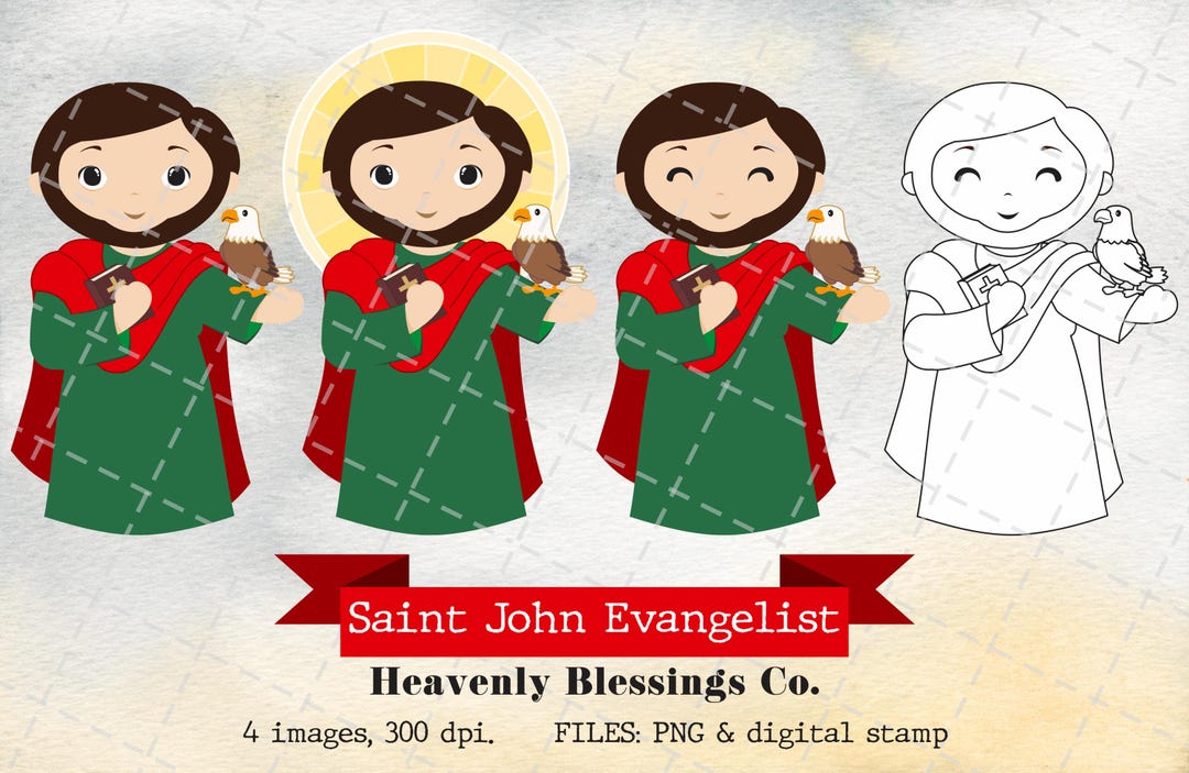 Saint John Evangelist, Catholic Images, Cute Saints, Religious Clipart ...