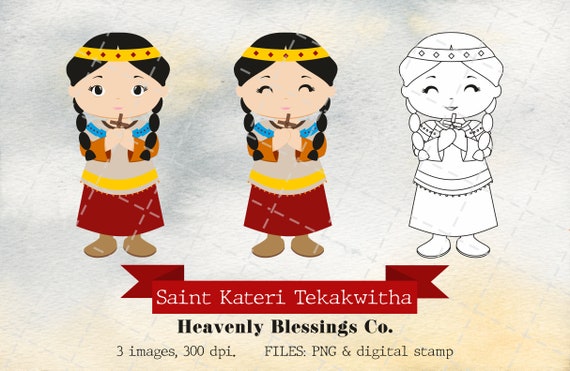 Saint Kateri Tekakwitha Catholic Images Cute Saints | Etsy
