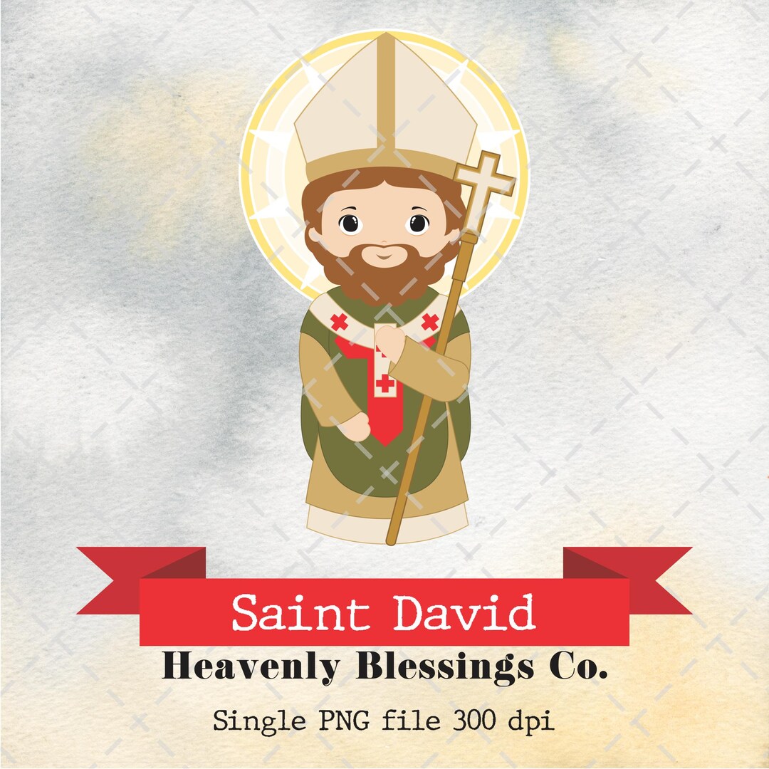 Saint David, Catholic Images, Cute Saints, Religious Clipart, Saints ...