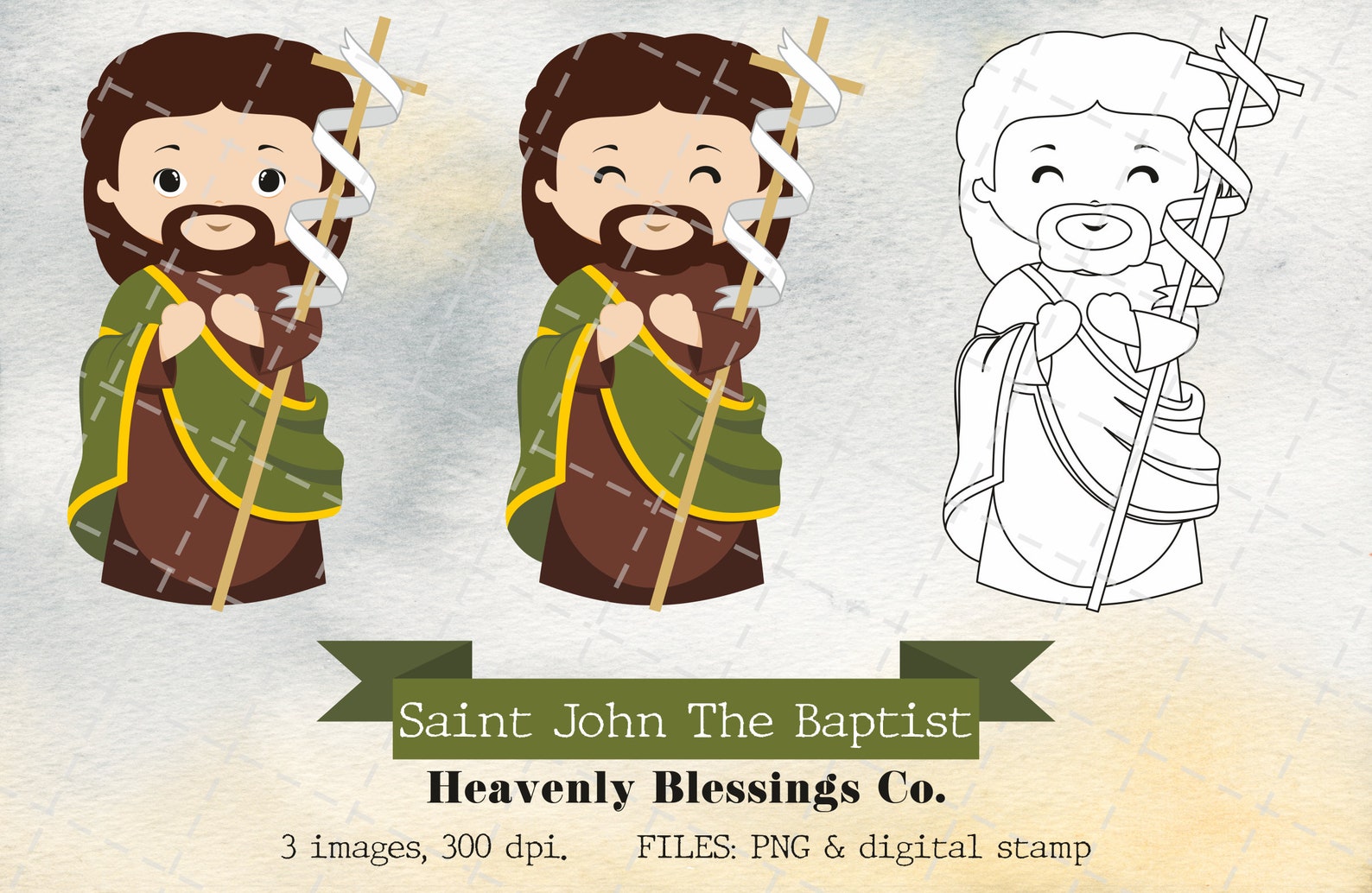Saint John the Baptist, Catholic Images, Cute Saints, Religious Clipart ...