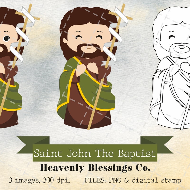 John the Baptist Clipart - Etsy