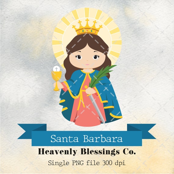 Saint Barbara Catholic Images Cute Saints Religious | Etsy