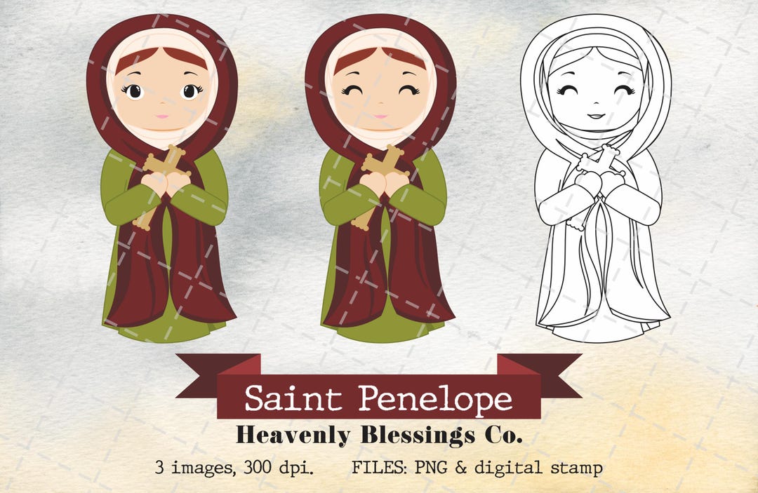 Saint Penelope, Catholic Images, Cute Saints, Religious Clipart, Saints ...