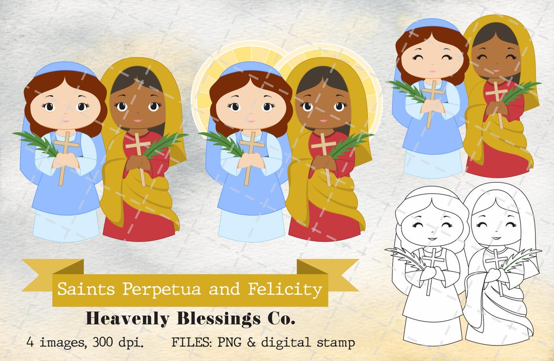 Saints Perpetua and Felicity, Catholic Images, Cute Saints, Religious ...