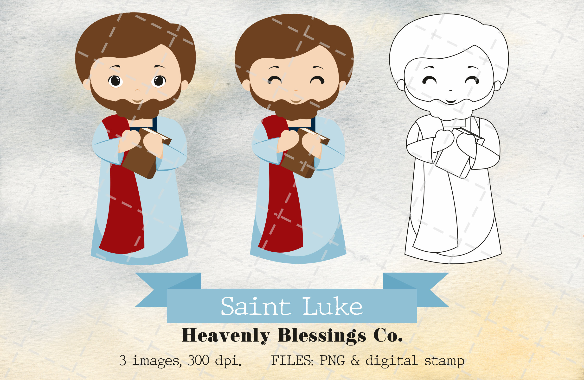 Saint Luke, Catholic Images, Cute Saints, Religious Clipart, Saints ...