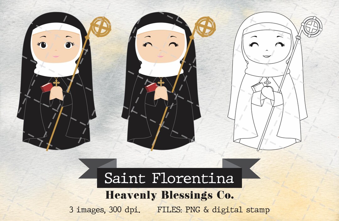 Saint Florentina, Catholic Images, Cute Saints, Religious Clipart ...