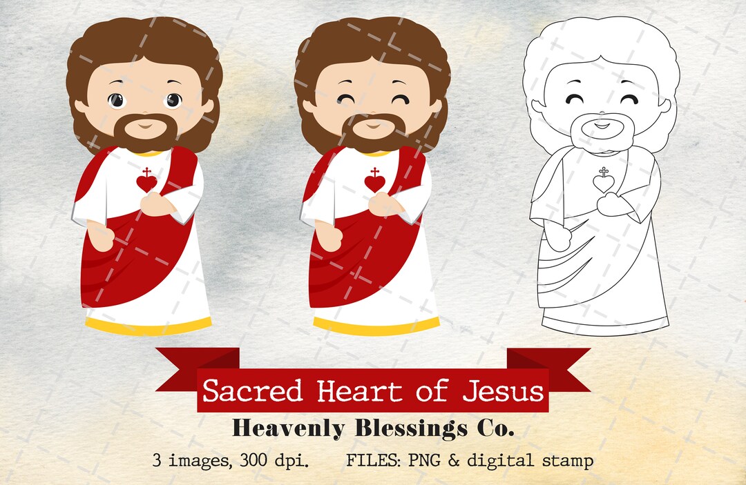 Sacred Heart of Jesus, Catholic Images, Cute Saints, Religious Clipart ...