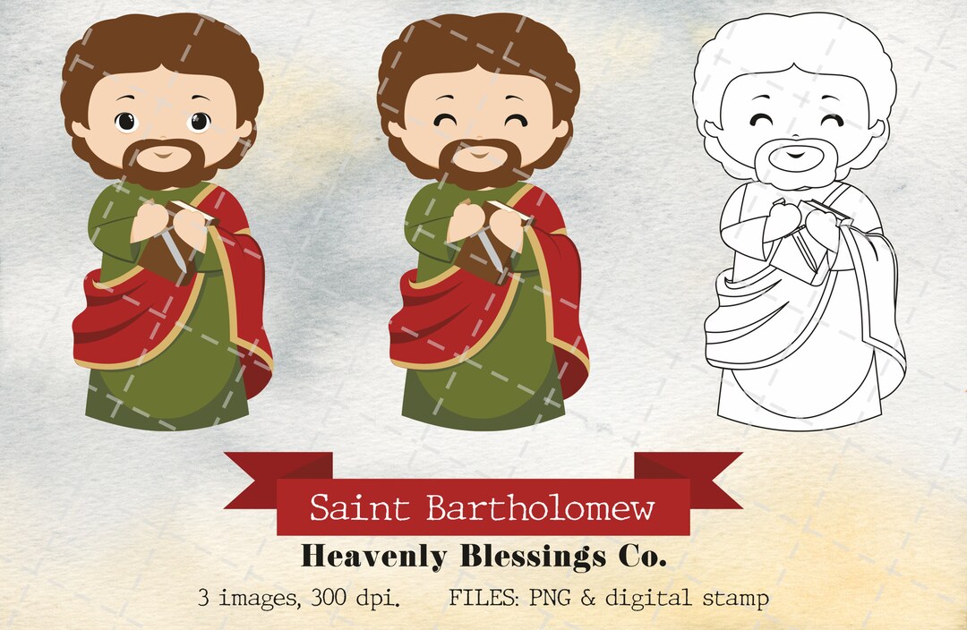 Saint Bartholomew, Catholic Images, Cute Saints, Religious Clipart ...
