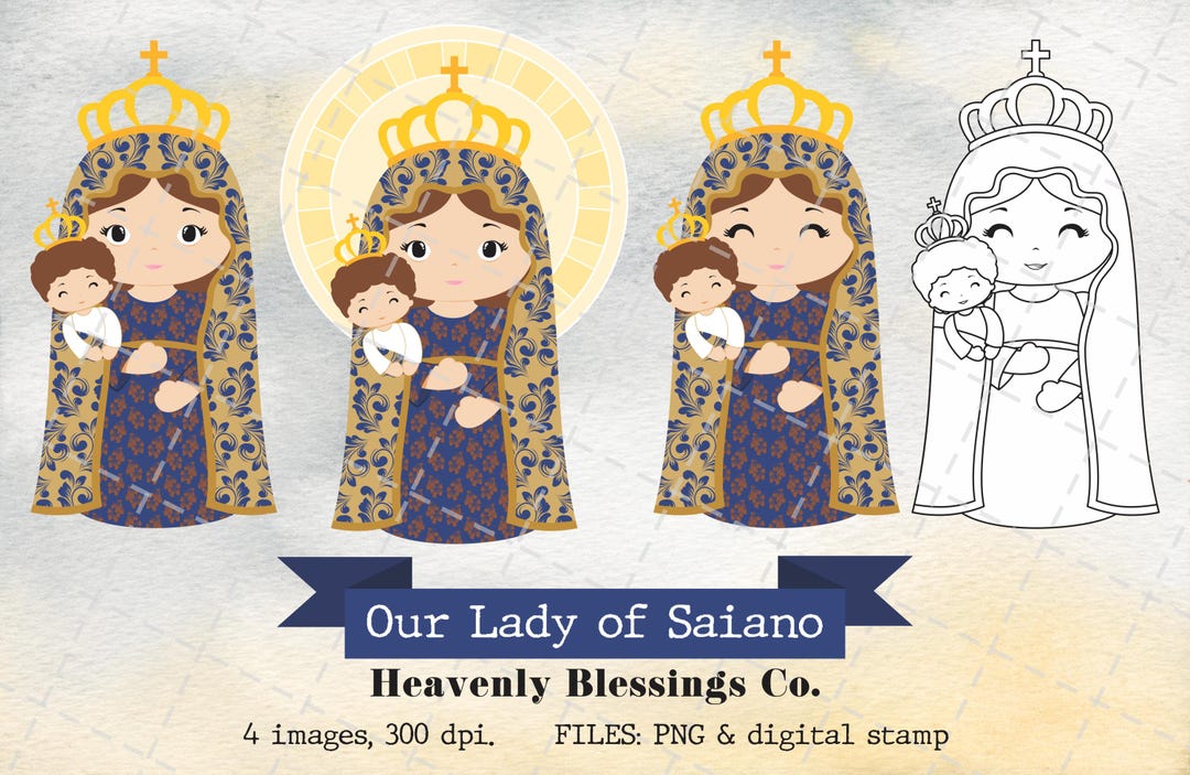 Our Lady of Saiano, Catholic Images, Cute Saints, Religious Clipart ...