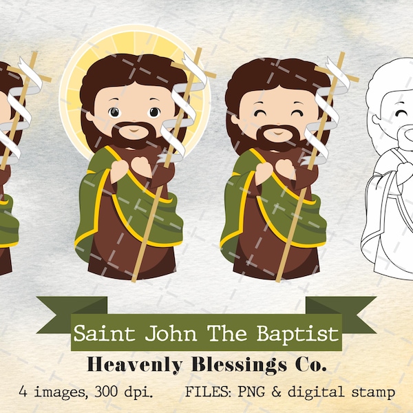 John the Baptist Clipart - Etsy