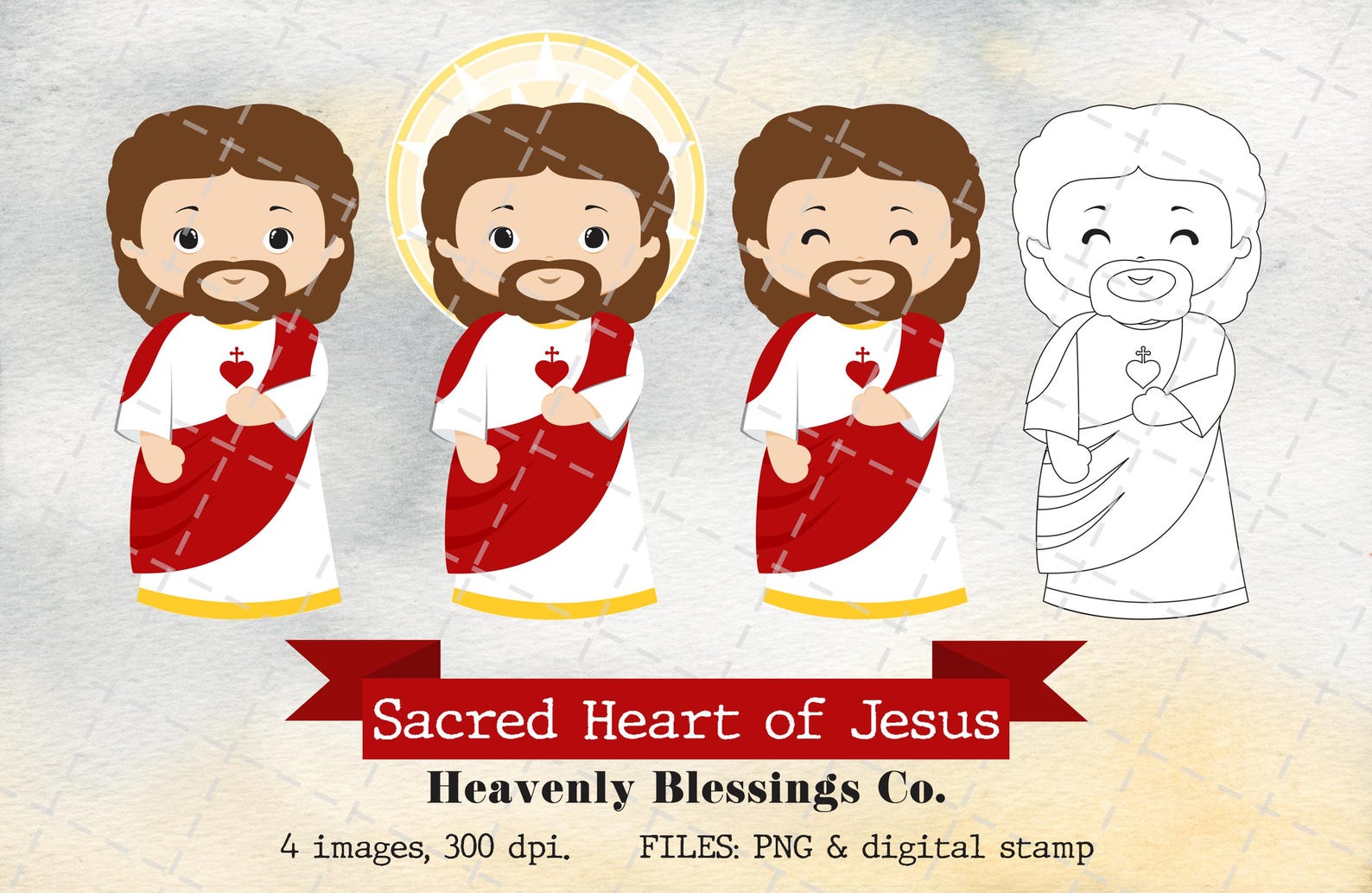 Sacred Heart of Jesus, Catholic Images, Cute Saints, Religious Clipart ...