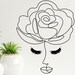 One Line Floral Face SVG/ Flower Face SVG/ Woman Face Flowers One Line ...