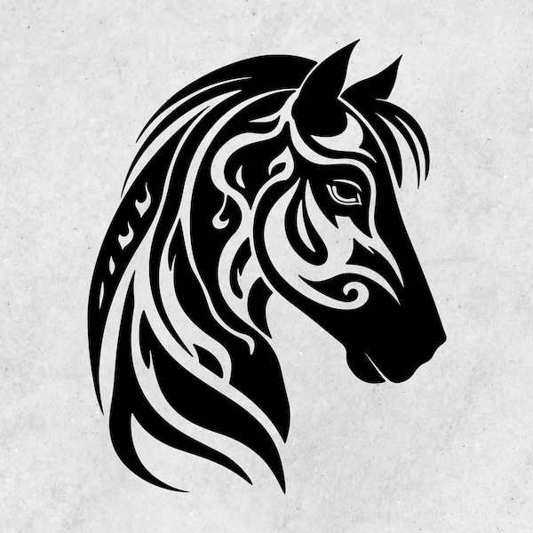 Tribal Horse Svg - Etsy