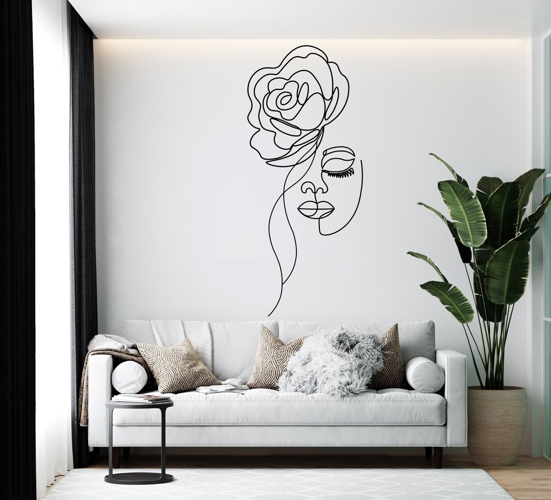 Rose Girl SVG/ Rose SVG/ One Line Rose SVG/ Rose One Line Art/ - Etsy