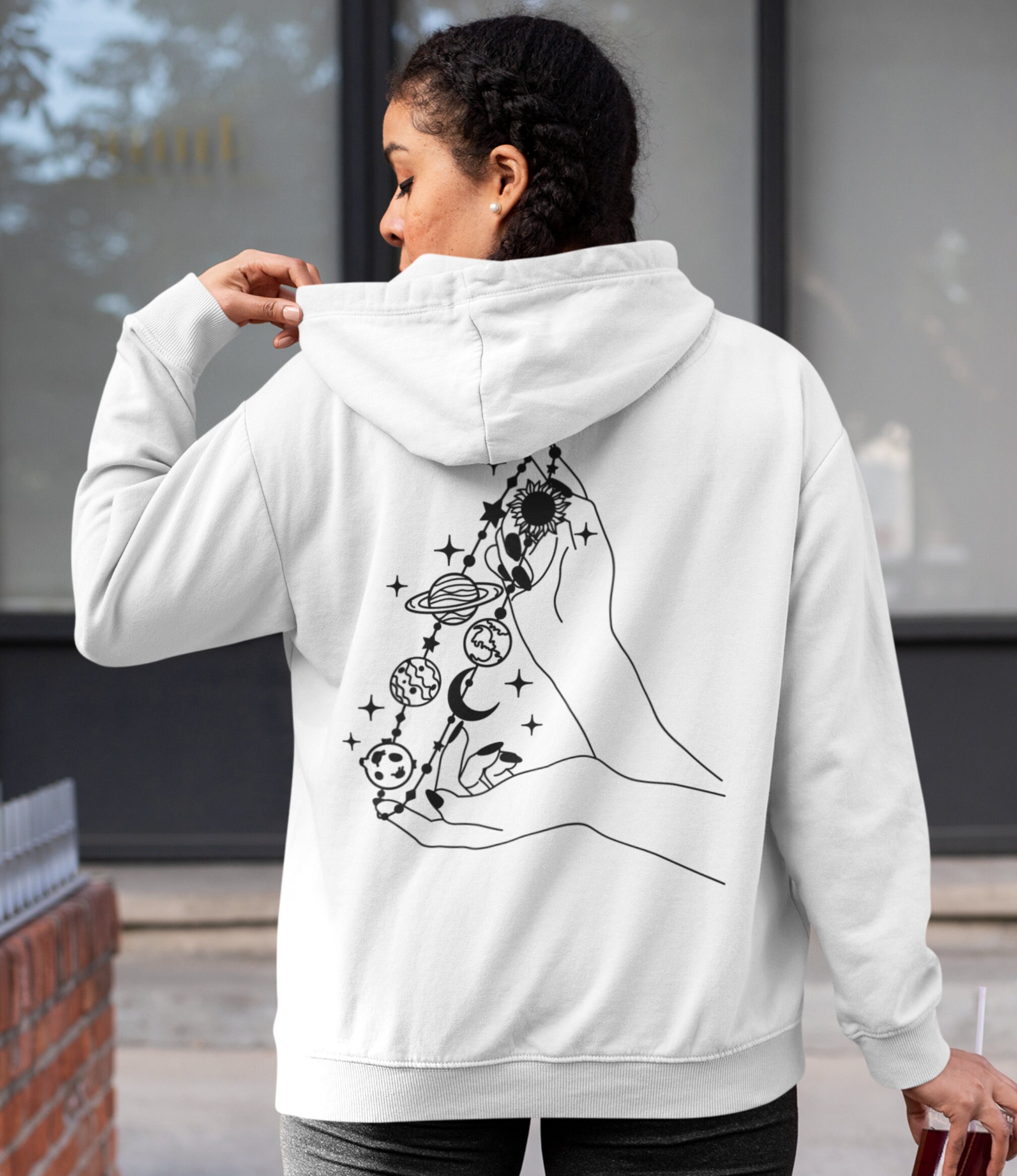 Hands With Planets SVG/ Hand in Space Svg/ Hand Holding | Etsy